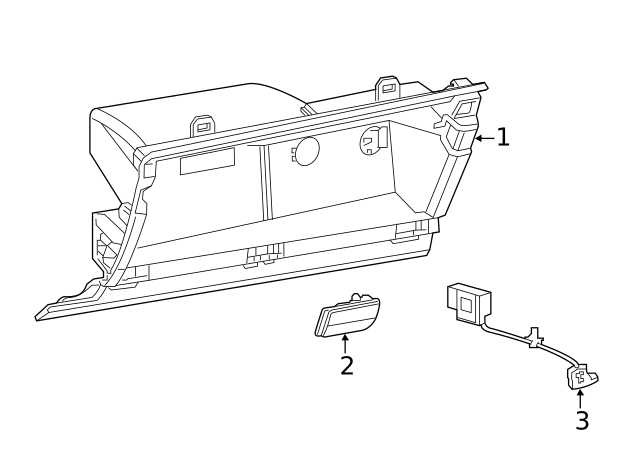 2019-2020 Ram Glove Box Assembly 6YK15TX7AA | TascaParts.com