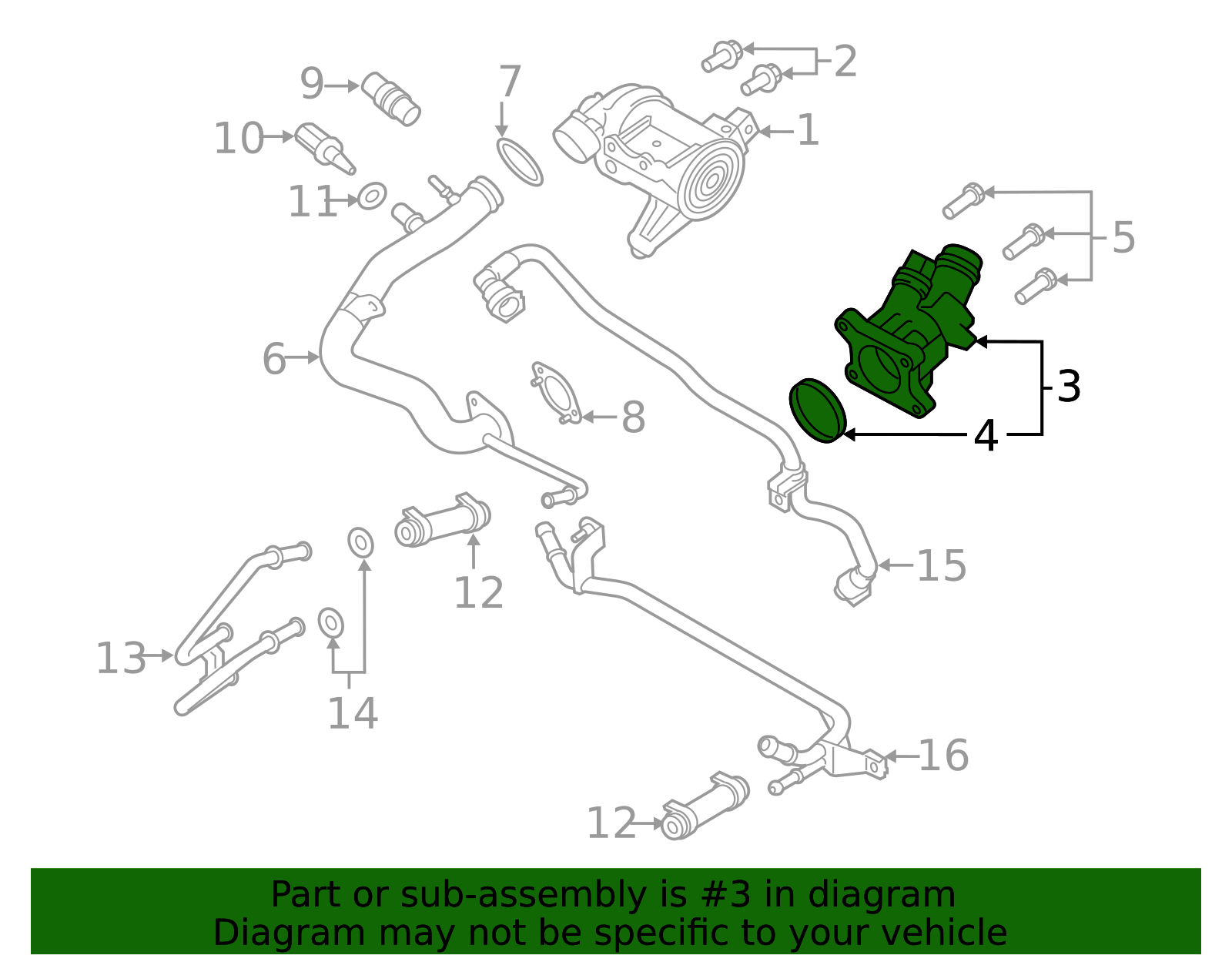 2015-2025 Volvo Thermostat Housing 31686560 | OEM Parts Online