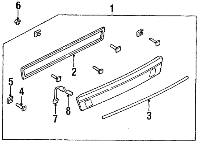 0K20C-51180B - Finish Panel 1994-1995 Kia Sephia | Kia.Parts Store