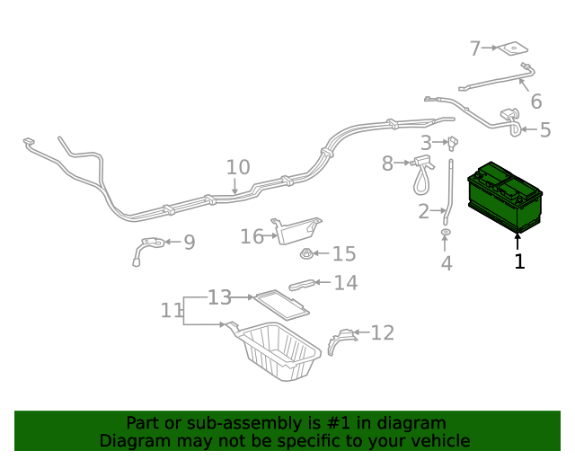 001-982-82-08 - Vehicle Battery 2001-2021 Mercedes-Benz | Mercedes-Benz ...
