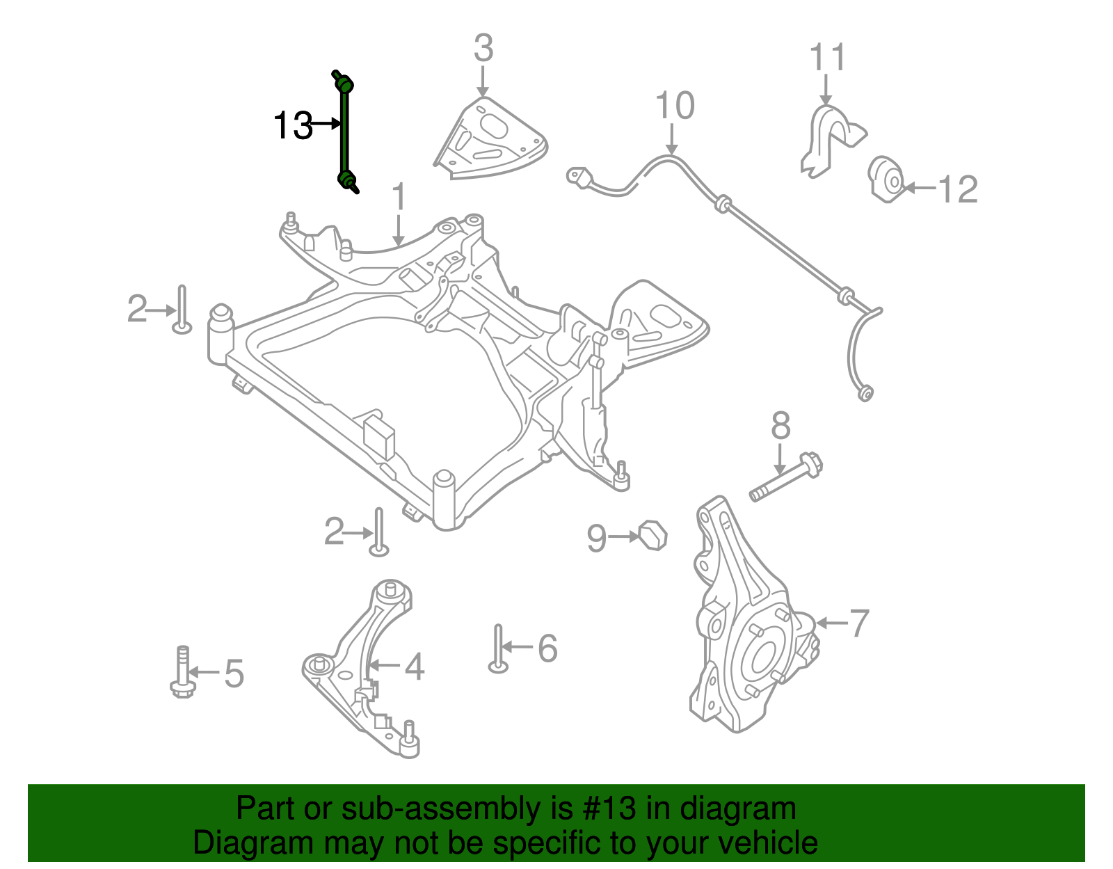 2007-2013 Nissan Altima Link 54618-JA000 | Temecula Nissan Parts