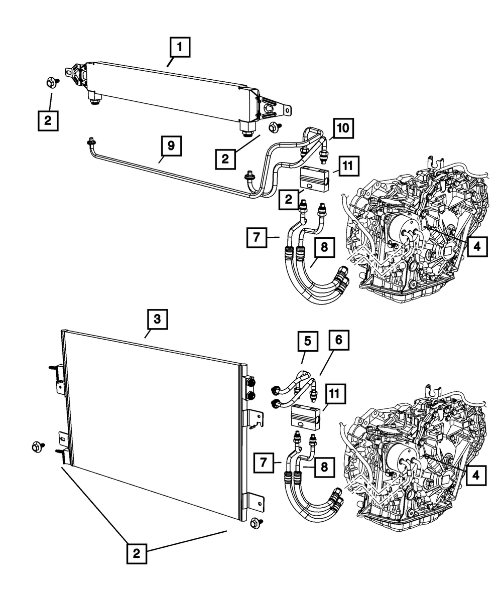 2007-2017 Mopar Transmission By-Pass Valve Tube 68021172ab | Mopar ...