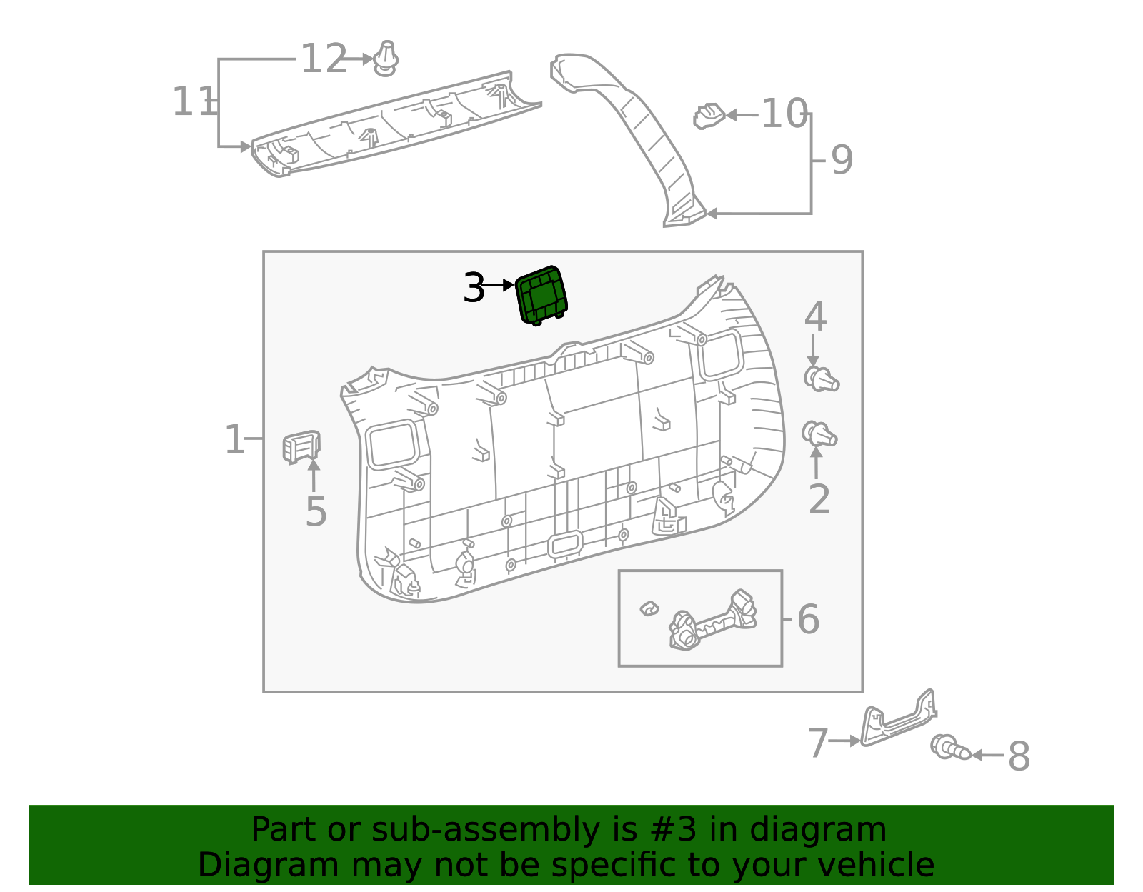 2019-2024 Toyota Liftgate Trim Cap 67847-0R060-C0 | AutoNationParts.com