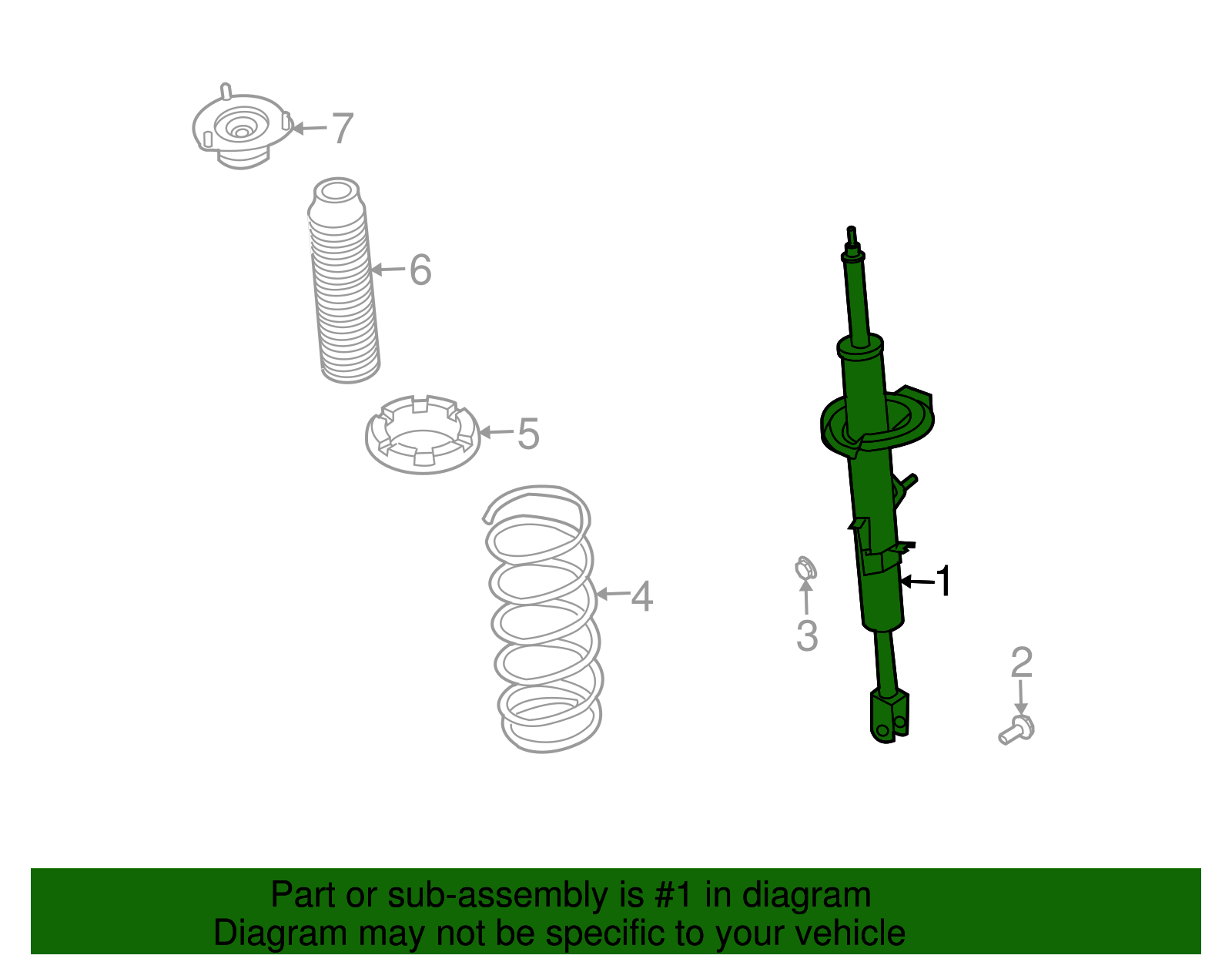 E6C11-CD02PNW - Value Advantage™ ABSORBER KIT SHOCK FRONT LH 2003-2009 ...