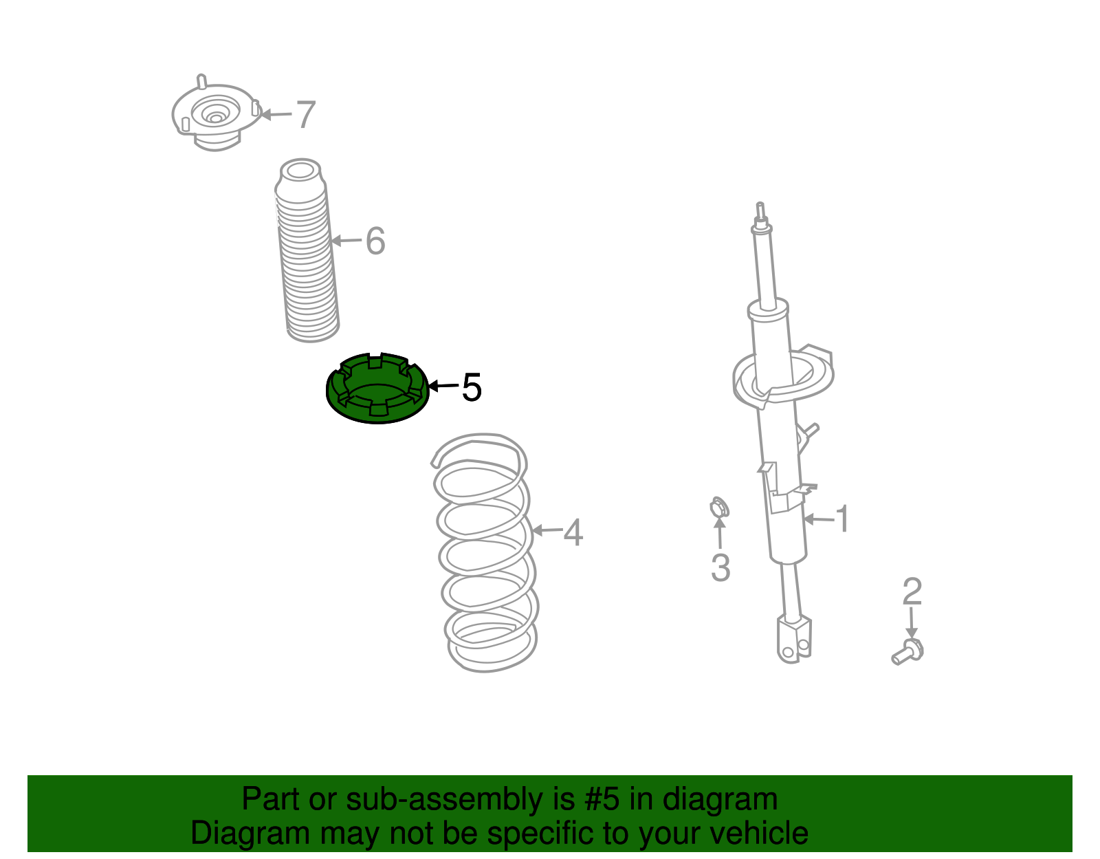 2003-2009 Nissan 350Z Spring Seat 54034-AL500 | Temecula Nissan Parts