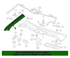 84485479 GM Black Driver Side Windshield Garnish Molding | GM Parts Store