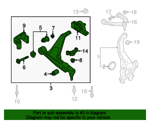 31658893 - Suspension Control Arm 2017-2022 Volvo | AutoNationParts.com
