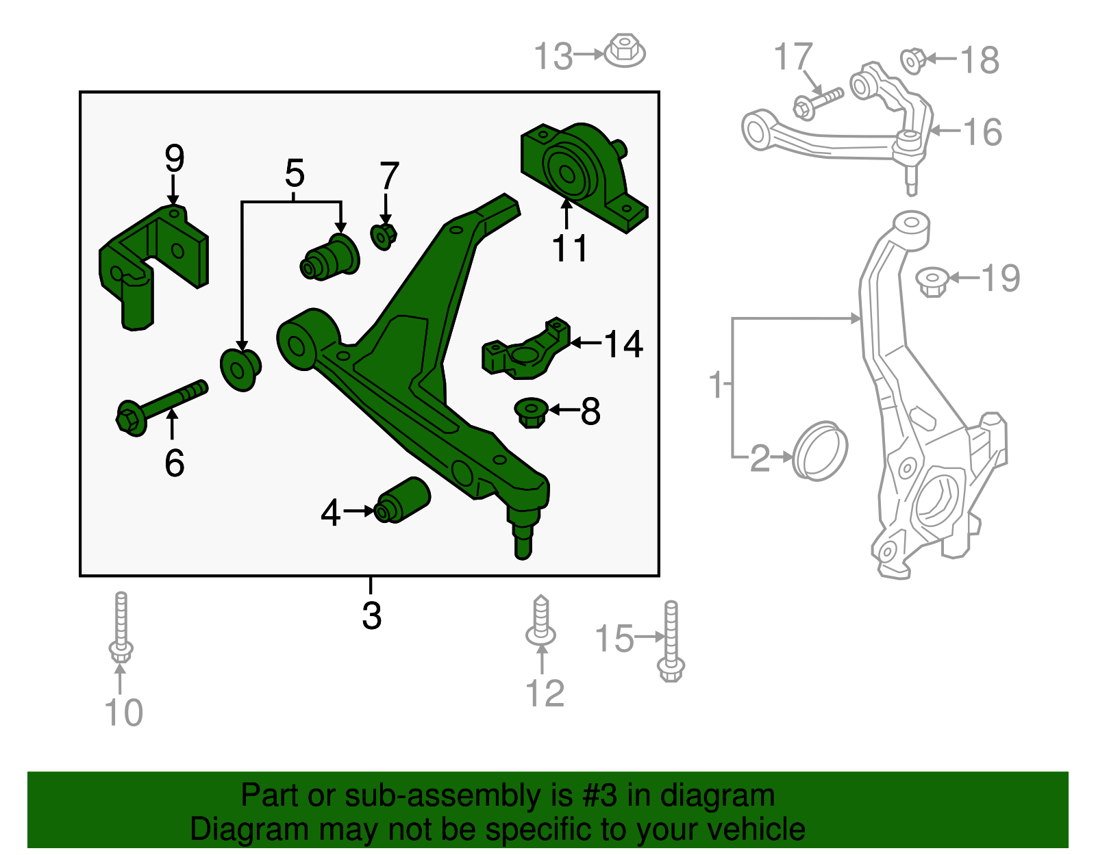 2017-2022 Volvo Lower Control Arm 31658893 | OEM Euro Parts