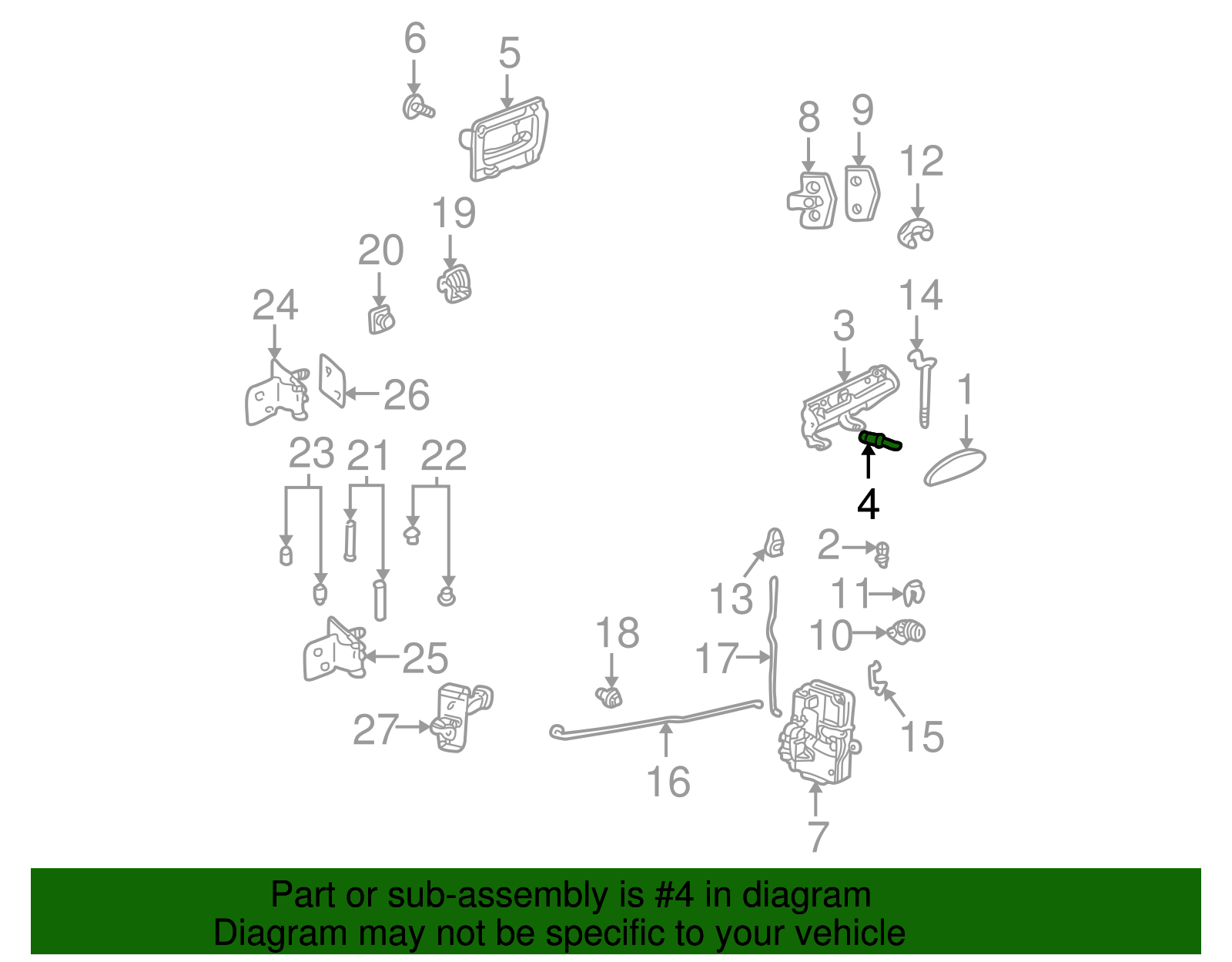 2001-2025 GM Front Tie Down Bracket Rivet 11519023 GM | GMPartsDirect.com
