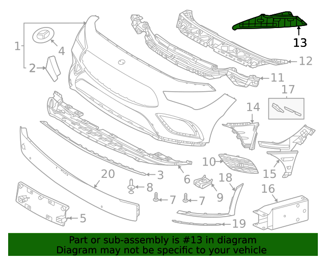 118-885-50-00 - Side Mount 2020-2023 Mercedes-Benz | Mercedes-Benz USA ...