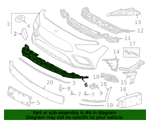 118-885-41-02 - Radiator Support Splash Shield 2020-2023 Mercedes-Benz ...