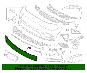 177-620-50-01 - Impact Bar 2019-2023 Mercedes-Benz | Mercedes-Benz USA ...