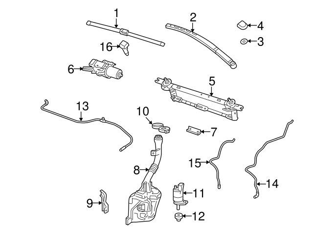 84064760 - Windshield Washer Solvent Container 2010-2017 GM | Chevrolet ...