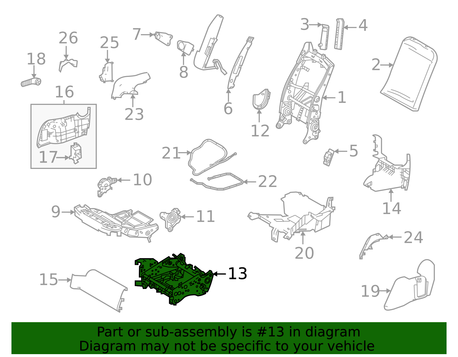 2022-2024 Toyota Sienna Seat Base 79101-08051 | Toyota Parts Center