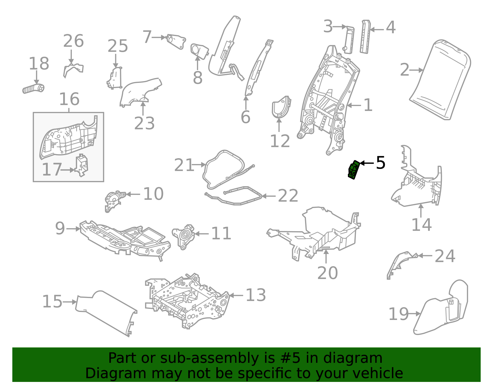 72996-08070-B0 - Anchor Cover - 2021-2024 Toyota Sienna ...