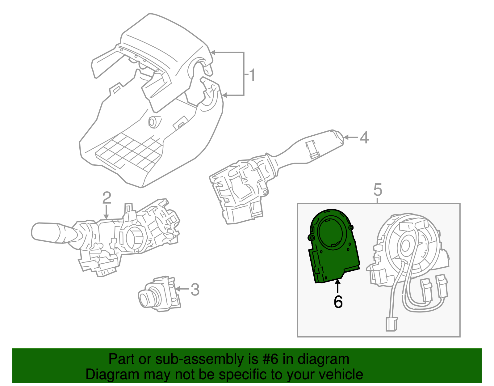 2013-2024 Lexus Angle Sensor 8924B-53010 | OEM Parts Online