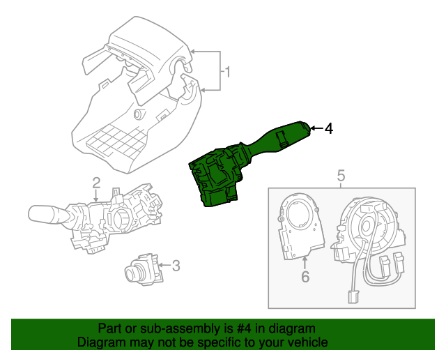 2013-2021 Lexus Wiper Switch 84652-30681 | OEM Parts Online
