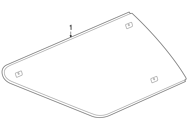 2009 Cadillac SRX Passenger Side Quarter Window (Replaces Part Numbers ...