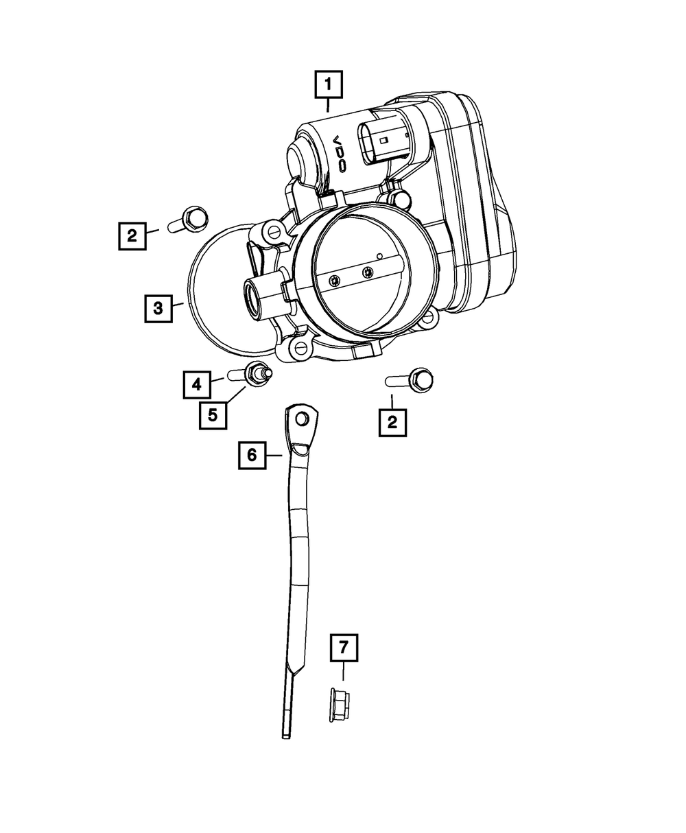 2005-2011 Mopar Throttle Body 04861691AA | Retail Performance Auto Parts