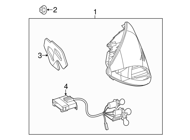 216-820-11-64 - Tail Light Assembly 2011-2014 Mercedes-Benz ...