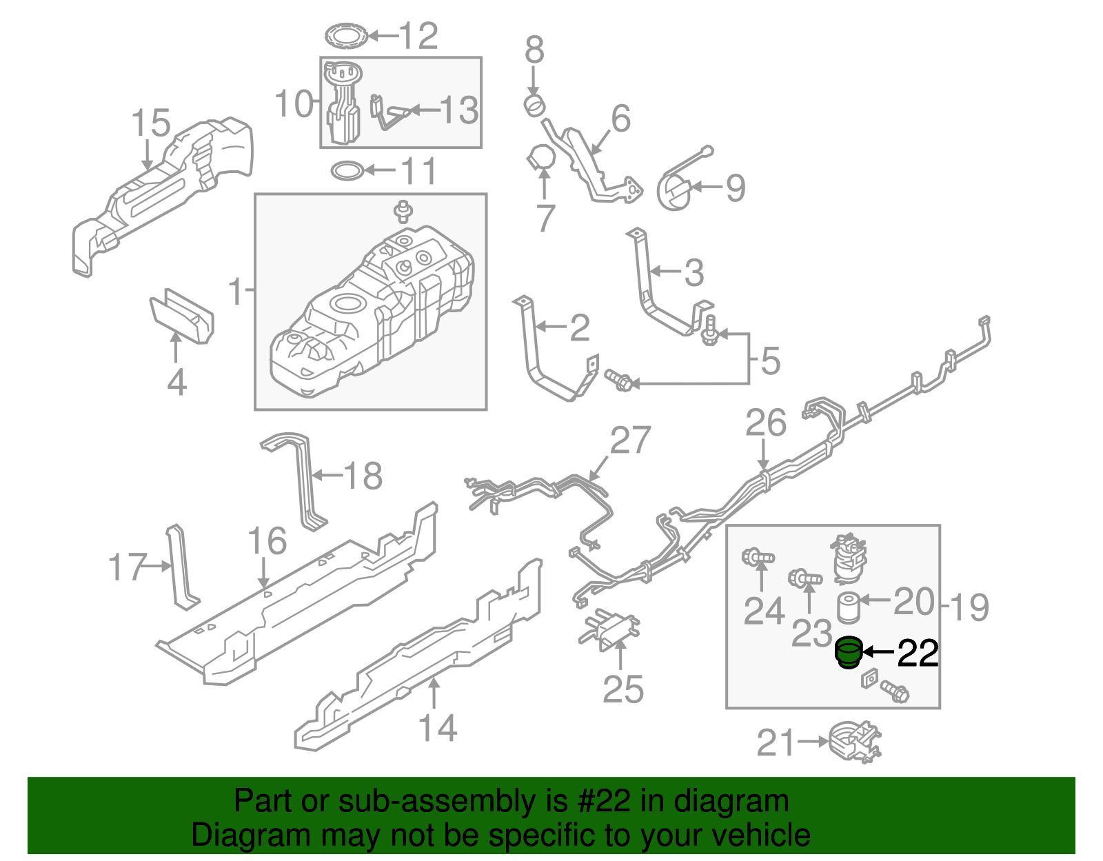 2011-2016 Ford Cap BC3Z-9G270-D | Miracle Ford Parts