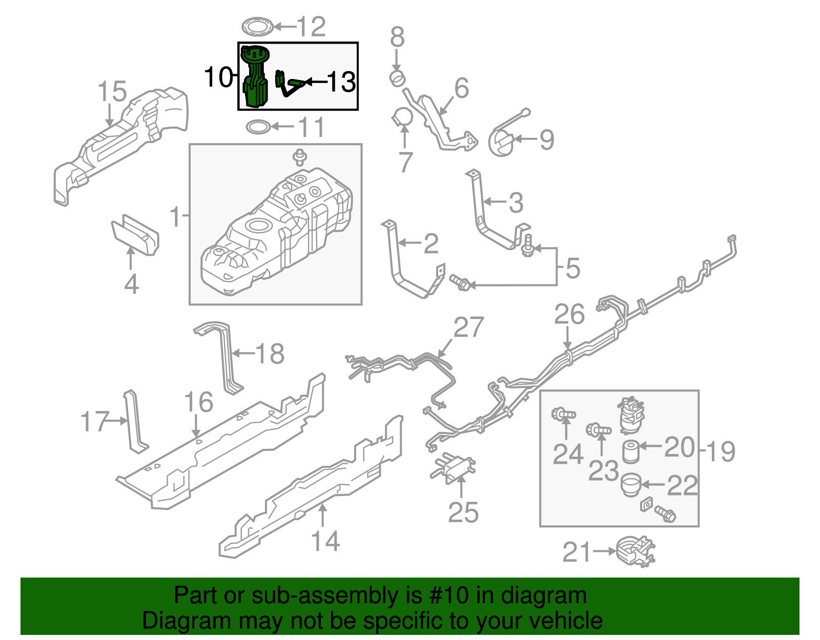 PS-401 - Motorcraft™ Fuel Pump And Sender Assembly 2011-2016 Ford | Big ...