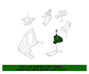 2004-2008 Chevrolet Engine Mount 96535505 GM | GMPartsDirect.com