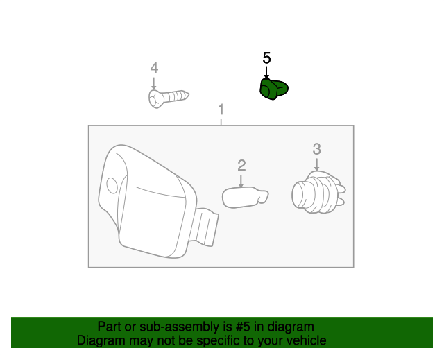 90075-10004 - Headlamp Assembly Grommet - 1991-2006 Toyota | OEM ...