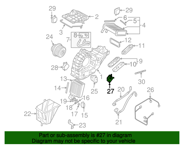 2003-2010 Porsche Cayenne HVAC Blend Door Actuator 955-572-084-01 ...