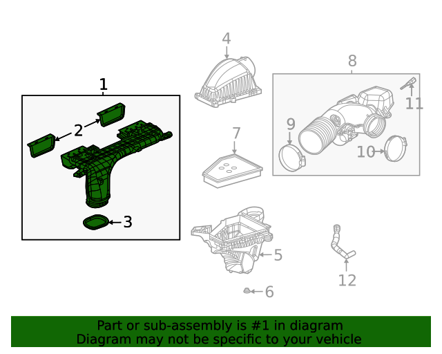 68410708AD - Intake Duct - 2021-2023 Jeep | Mopar Parts Canada