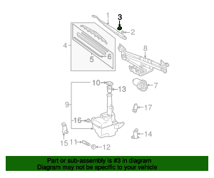 1998-2007 Toyota Wiper Arm Cap 85292-08010 | Toyota Parts Center