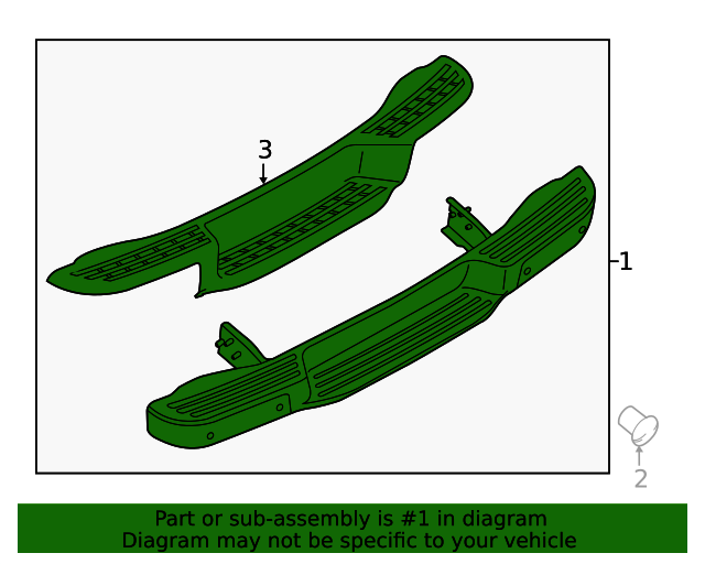 2012-2019 Nissan Rear Bumper 85010-1PA0A | TascaParts.com