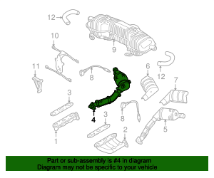 1997-1999 Porsche Boxster Catalytic Converter 996-113-922-AX | Porsche ...