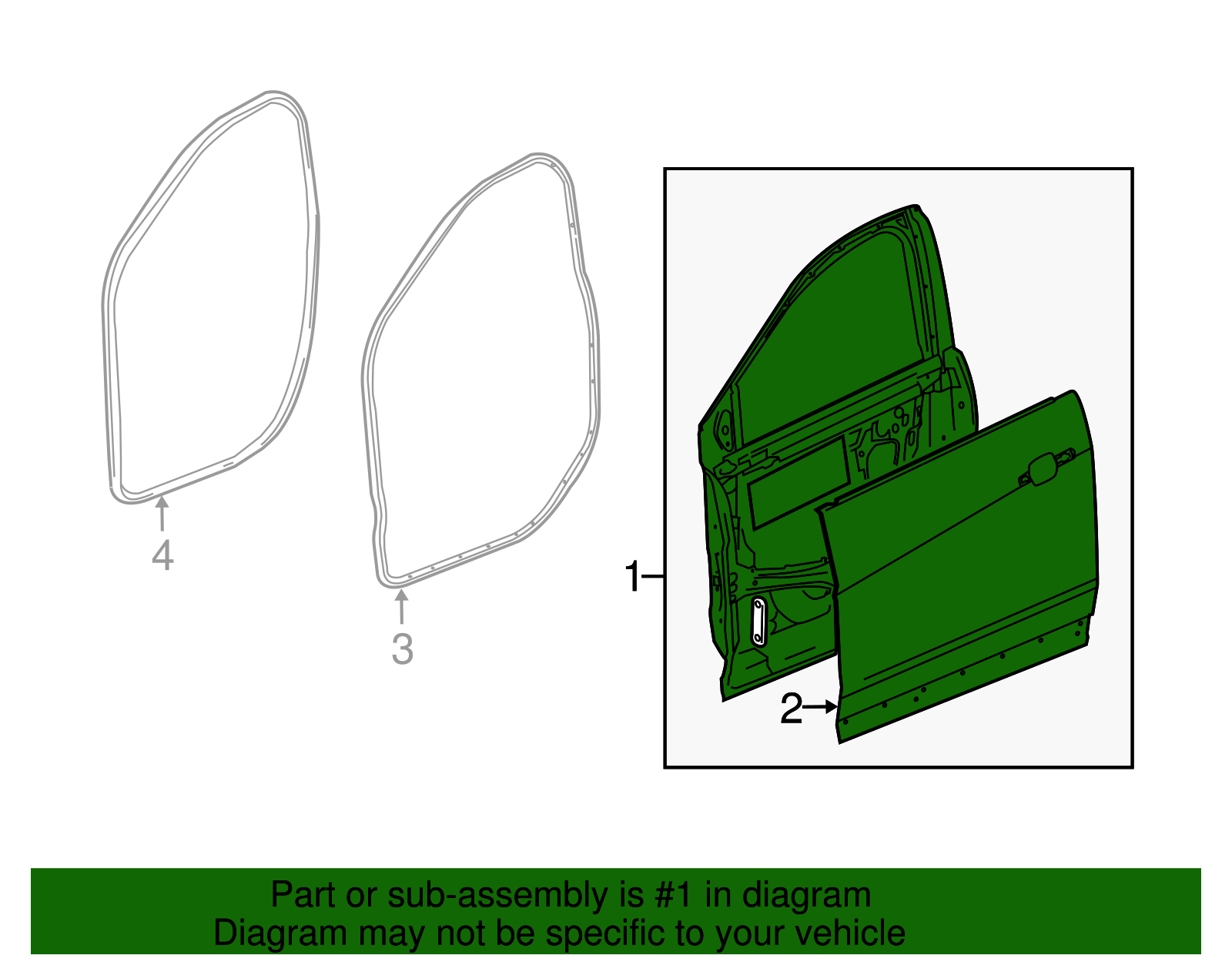 2018-2024 Chevrolet Door 85590662 GM | GMPartsDirect.com