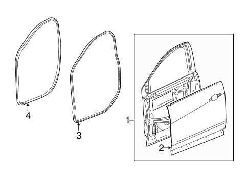 Door & Components for 2024 Chevrolet Traverse Limited | GMPartsDirect.com