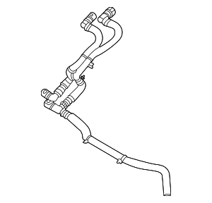 L1MZ-18472-AF - HVAC Heater Hose Assembly 2020-2023 Ford | Ford Parts ...