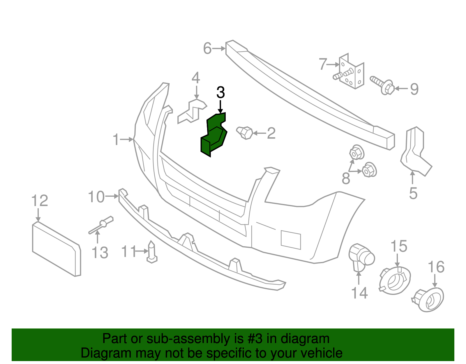 Genuine OEM Ford Part - Side Bracket 8L8Z-13A004-A | Genuine OEM Ford ...