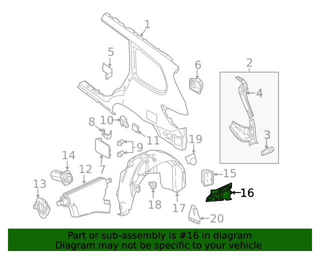 78852-3JA0A - Guard Assembly 2013-2020 Nissan Pathfinder | Nissan Parts ...