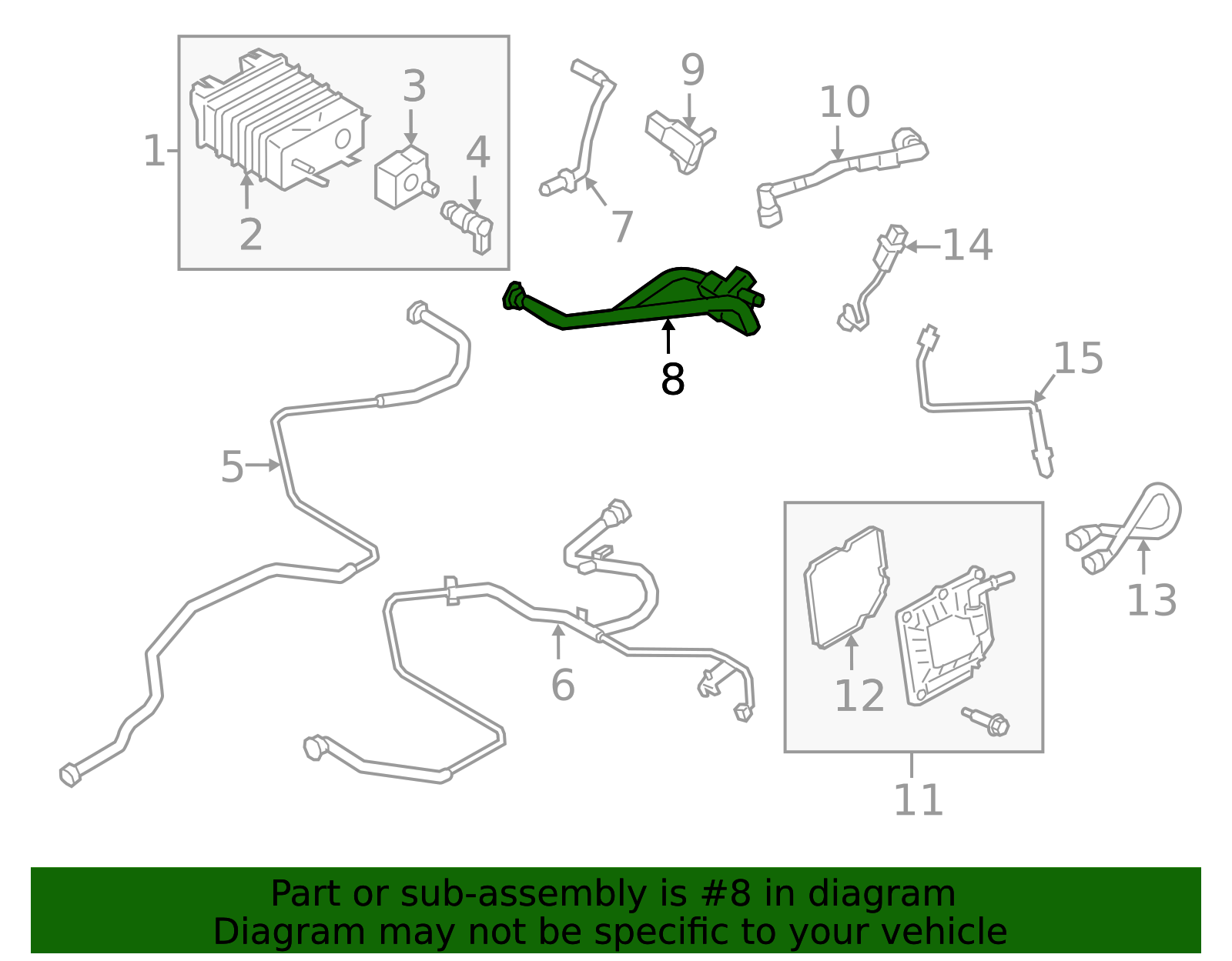 OEM Ford Hose & Tube Assembly For 2019-2024 Ford - Part No. K2GZ-9D333 ...