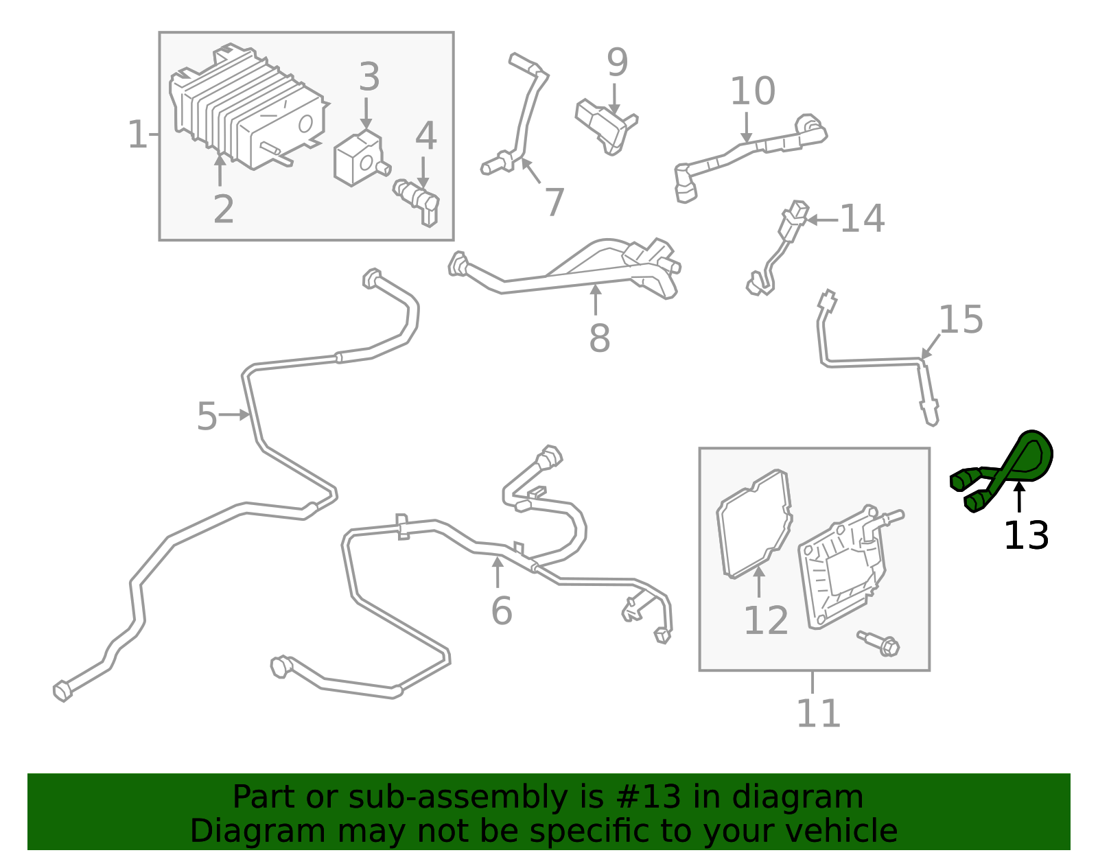 2019-2025 Ford | Air Hose | K2GZ-6A664-D | Walls' Ford Parts