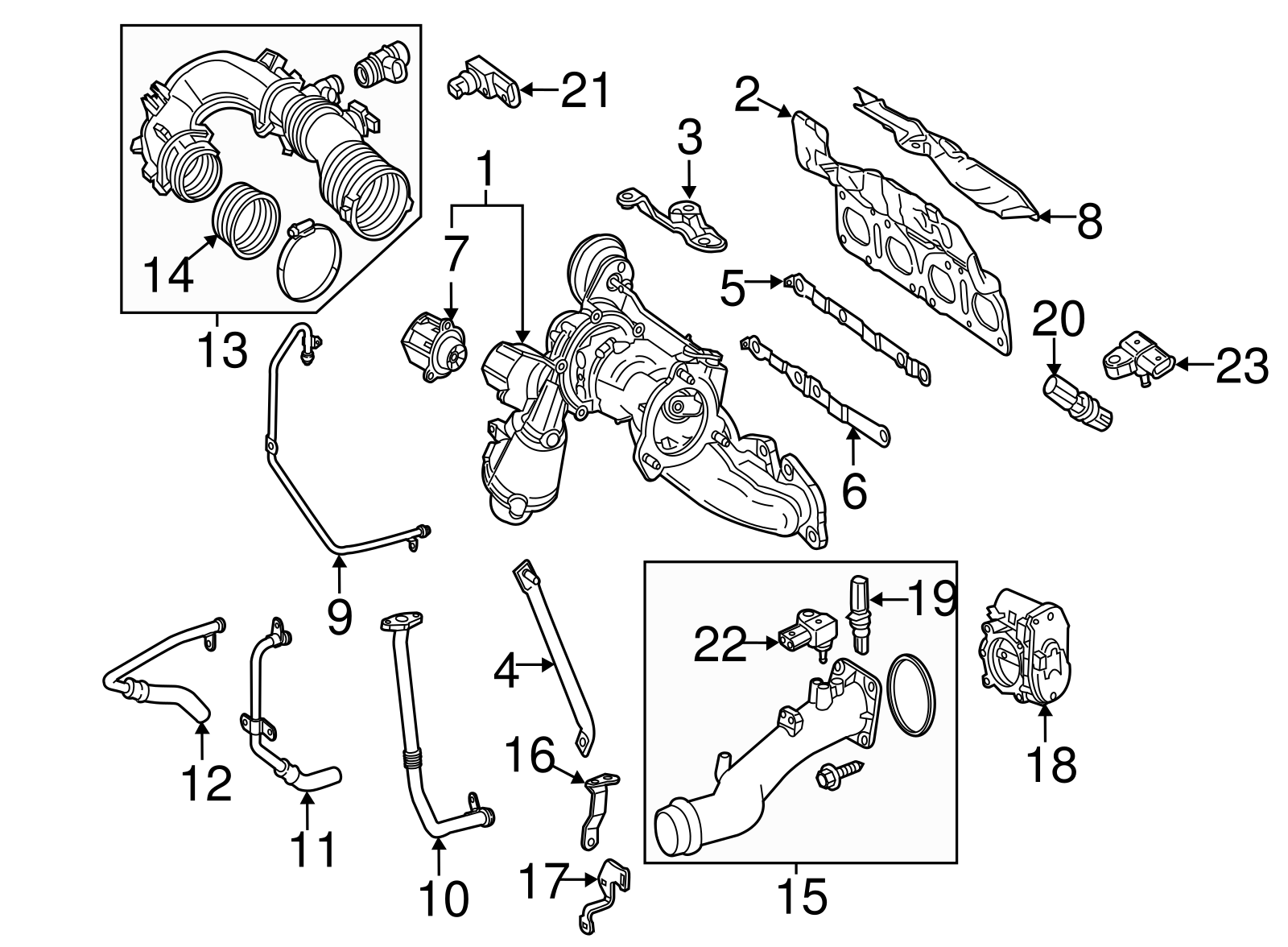 270-090-07-00 - Intake Line MB Parts Source