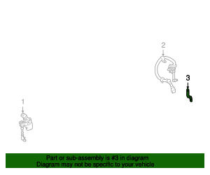 48728-30030 - Height Sensor Rear Bracket For 2002-2010 Lexus SC430 ...