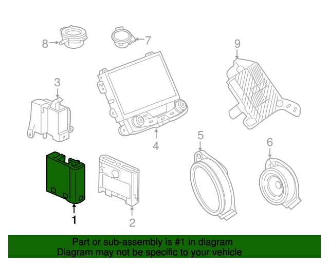 2018-2020 GM Receiver 84667777 | GM Parts Center