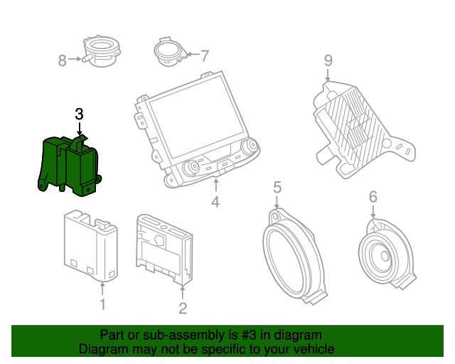 84507918 - Display Unit 2018-2019 GM | Chevrolet Parts Direct