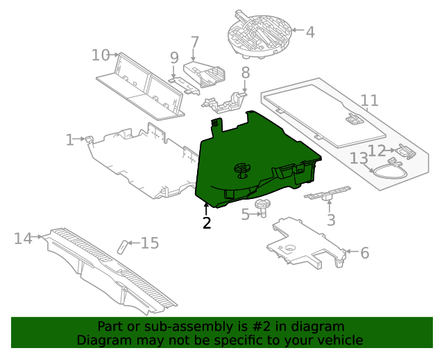 1676901403 - Spare Tire Compartment 2020 Mercedes-Benz | Mercedes-Benz ...