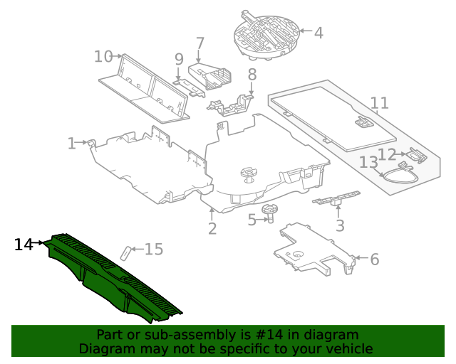 2020-2023 Mercedes-Benz Liftgate Trim Scuff Plate 167-690-29-02-9051 ...