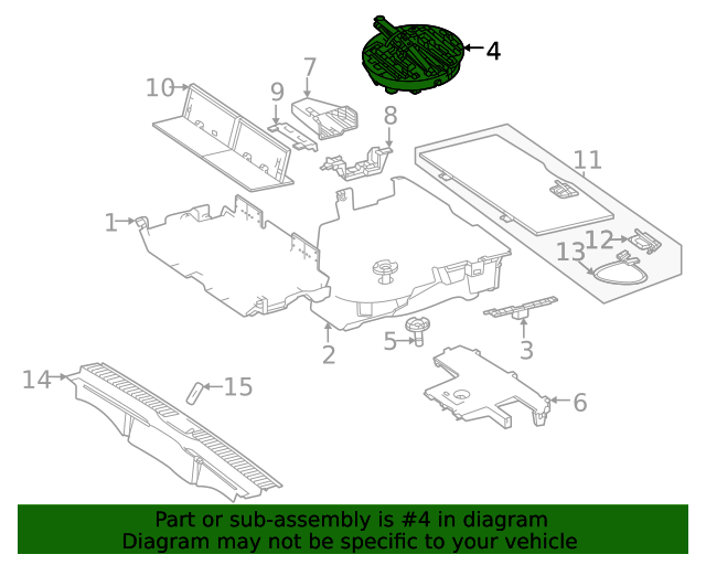 2020-2023 Mercedes-Benz Floor Storage Compartment 167-899-06-00 ...