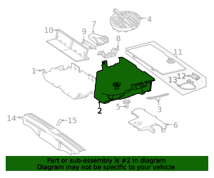 167-690-14-03 - Spare Tire Compartment 2020-2024 Mercedes-Benz ...
