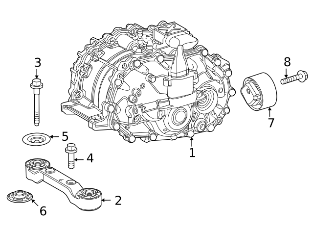 2020-2024 Toyota Side Mount Bolt 90119-A0522 | Toyota Parts Center