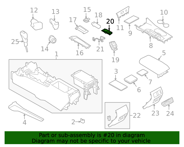 96924-6CA0A - Switch Housing 2019-2024 Nissan Altima | Nissan Parts ...